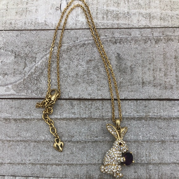 Swarovski | Jewelry | Swarovski Crystal Bunny Necklace | Poshmark